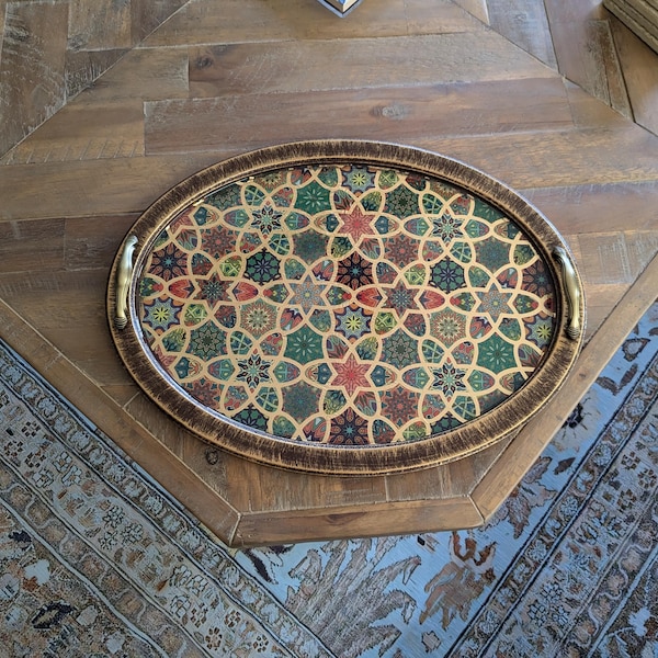 Wooden Tray With Handles | Serving Tray Handles | Ottoman Tray With ...