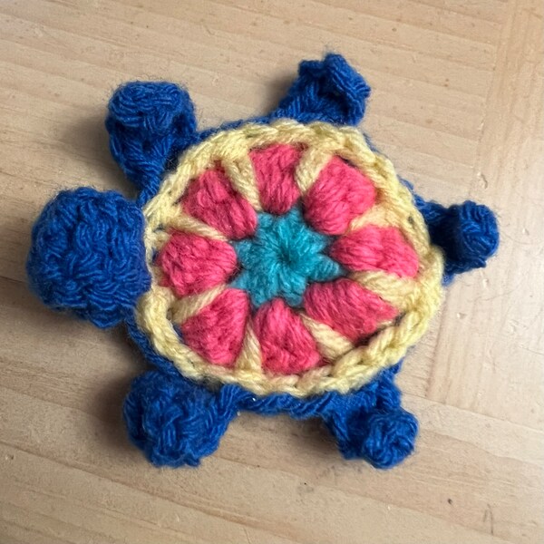 Easy Crochet Turtle, 3D Turtle, Applique Pattern, Embellishment Pattern ...