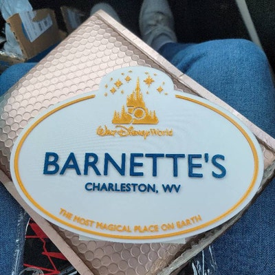 Custom Large 3D Printed Disney Cast Member Name Tag WDW 50th ...