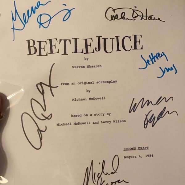 Beetlejuice Movie Script Original Full Screenplay - Etsy