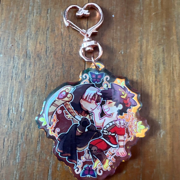 Thanzag Zagthan Zagreus Thanatos Keychain Charm Hades Game - Etsy