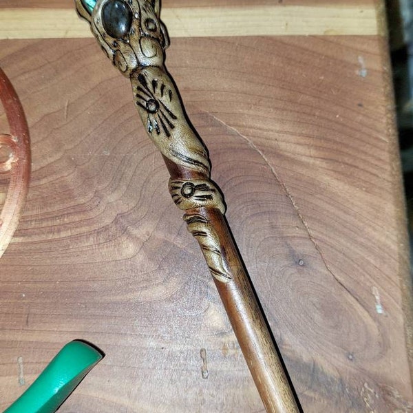 Labradorite Hair Stick, Cabochon Hair Stick, Polymer Clay Hair Sticks ...