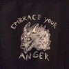 Wolf Patch - Embrace Your Anger - Feral Wolf - Original Design Printed ...