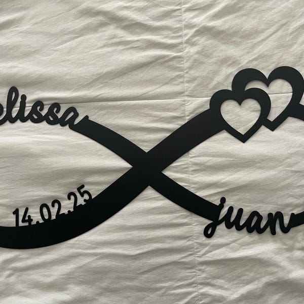 Personalized Wedding Gift for Couple | Custom Infinity Sign | Wedding ...
