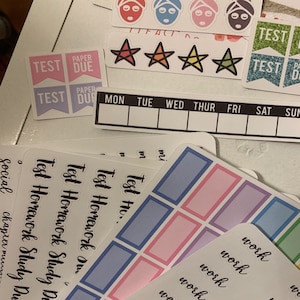 College Student Planner Stickers Student Stickers for Use in | Etsy