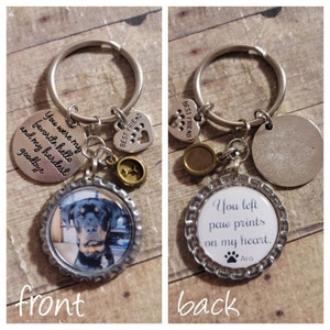 Dog Memorial Dog Memorial Keyring Pet Loss Keychain Dog | Etsy