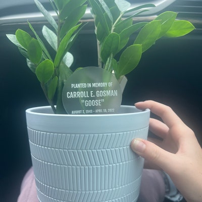 Planted in Memory Personalized Memorial Plant Stake / Garden Marker ...