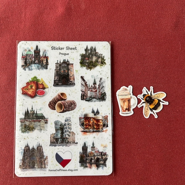 Provence Sticker Sheet - Set of 18 Stickers for Journal, Planner ...