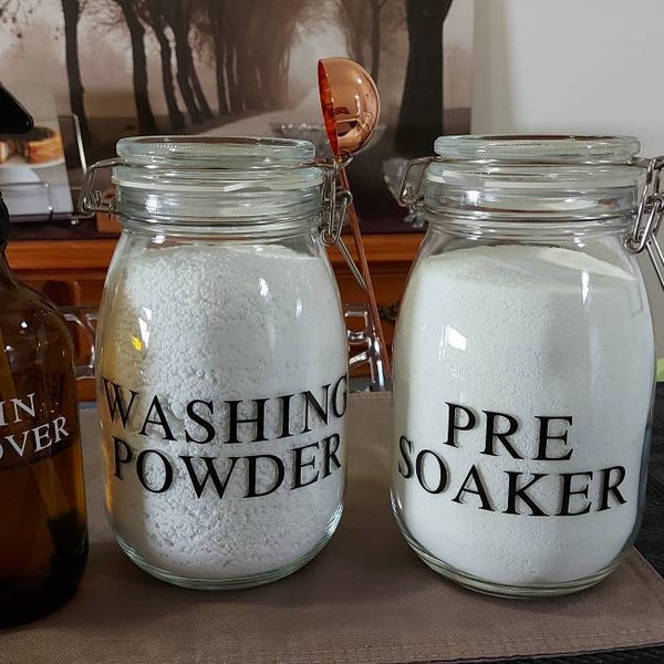 Kitchen Pantry Label Set, 24 Vinyl Pantry Stickers, Home Organisation ...