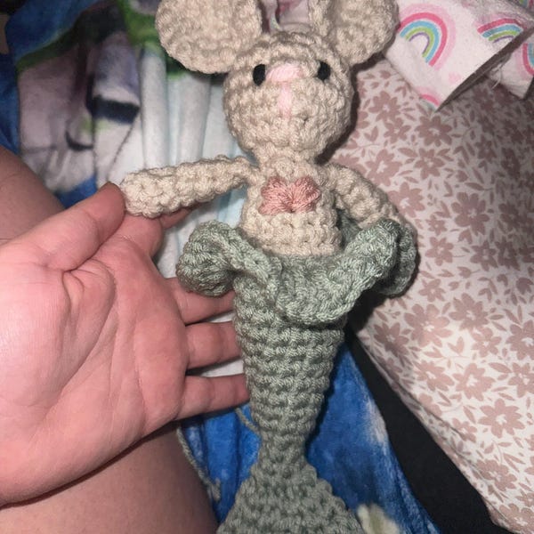 Brie Mouse Mermaid Tail Mod CROCHET PATTERN fable Collection - Etsy