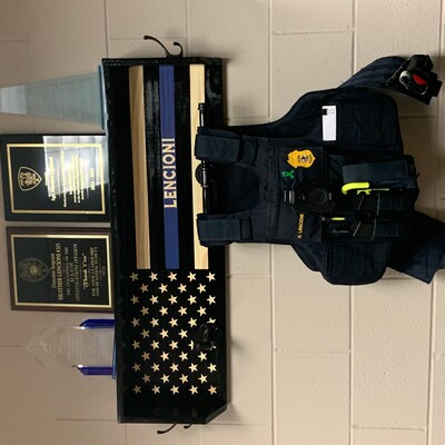 Police Firefighter Welcome Home Porch Sign Law Enforcement thin Blue ...