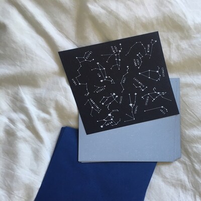 CONSTELLATIONS ORIGAMI PAPER Letter Writing Set 'stariami' Starry ...