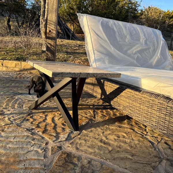 Infinity Cube Table Base, Metal Table Legs, Full Frame, Steel Table ...