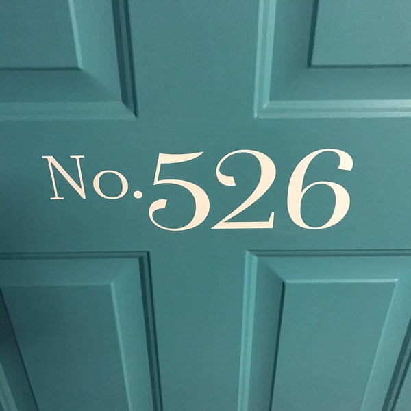 Front Door Address Decal | House Apartment Address Decal | Fall Porch ...