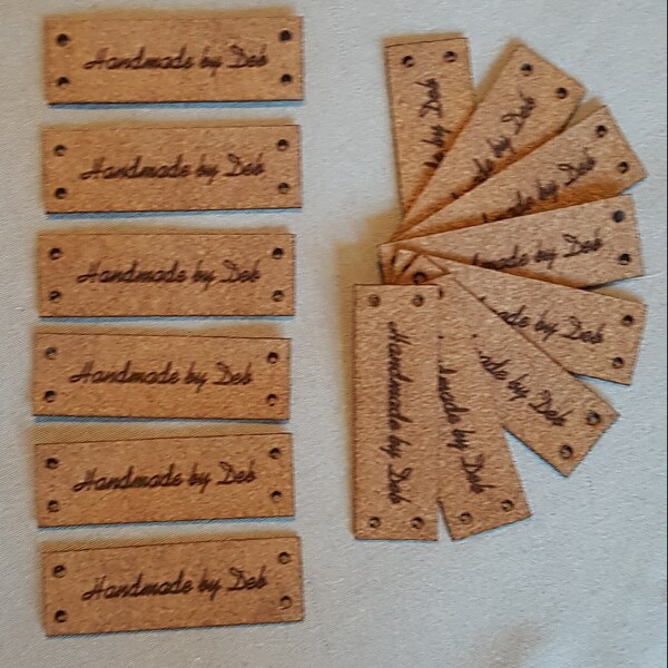 Custom Tag, Ultra Suede, Tag, Fabric Custom Tag, Personalized, Suede ...