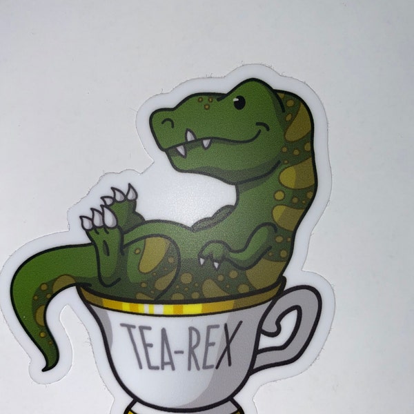 Tea Rex Hard Enamel Pin, Funny Dinosaur Pun Metal Pin - Etsy