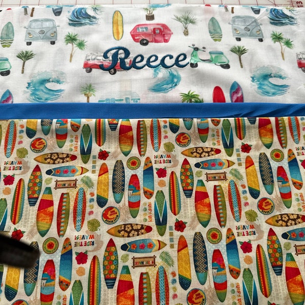 Vintage Beach Fabric by the Yard. Surfboards, Beach, Summer Fabric ...