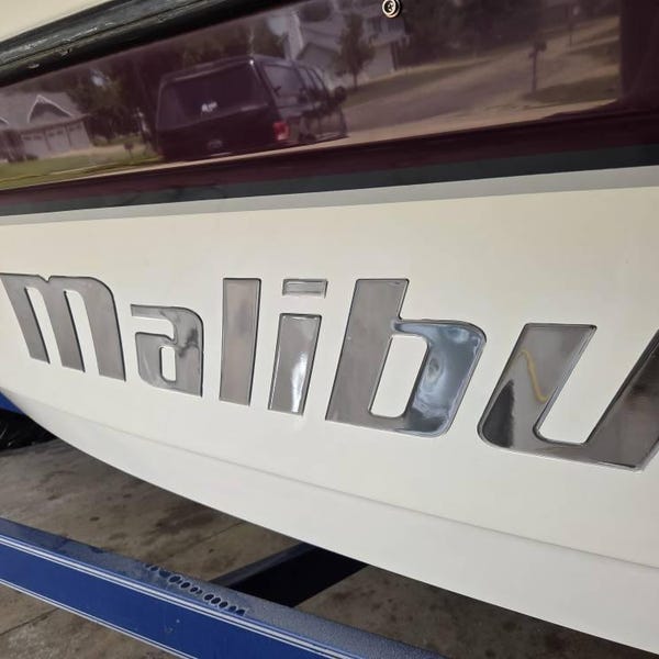 Malibu Boat Emblems Domed Boat Decals Stickers (set) - Etsy