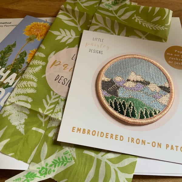 Any 2 Nature Embroidered Patches Patch Deal Nature Inspired Embroidered ...