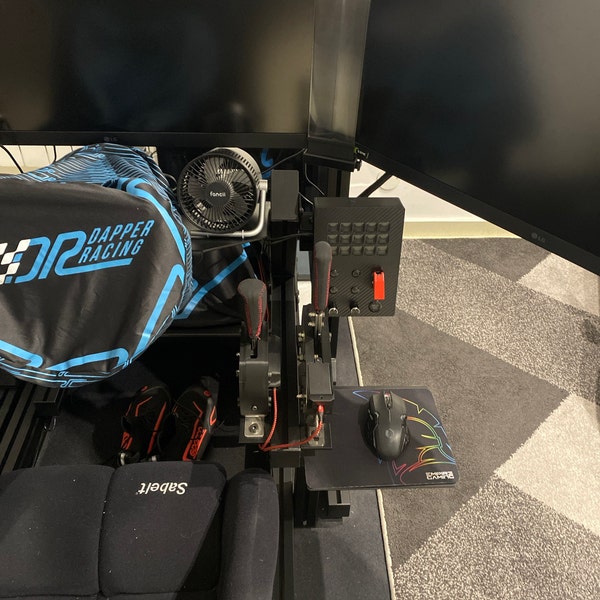 LED Button Box Sim Racing Desk Clamp Encoder Start/stop Momentaty ...