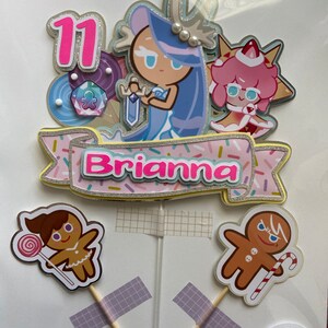 3D handmade Bestie Cake Topper and 2 Mini Topper / Cupcake | Etsy