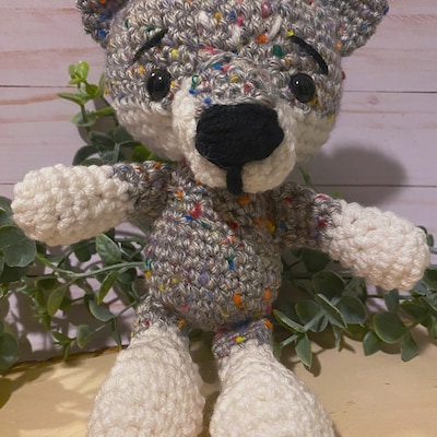 PATTERN: Wilson the Wolf Pup Crochet Wolf Pattern Amigurumi Wolf ...