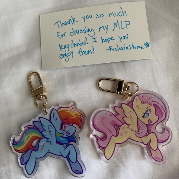 MLP Mane Six Acrylic Keychains - Etsy