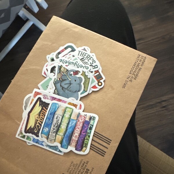 Literary & Book Stamps Sticker Gift Set for Kids, Teens, Teachers ...