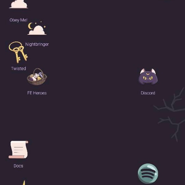 Witchy Aesthetic Icon Pack for Ios Android & Tablet Wallpapers, Widgets ...
