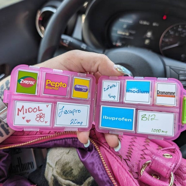 The Pocket Pharmacy Stickers for the Medimate 1 & 2 Pill Case Stickers ...