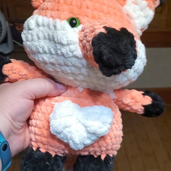 Crochet Pattern - Fatbelly Tangerine the FOX, Chubby Fox, Foxy ...