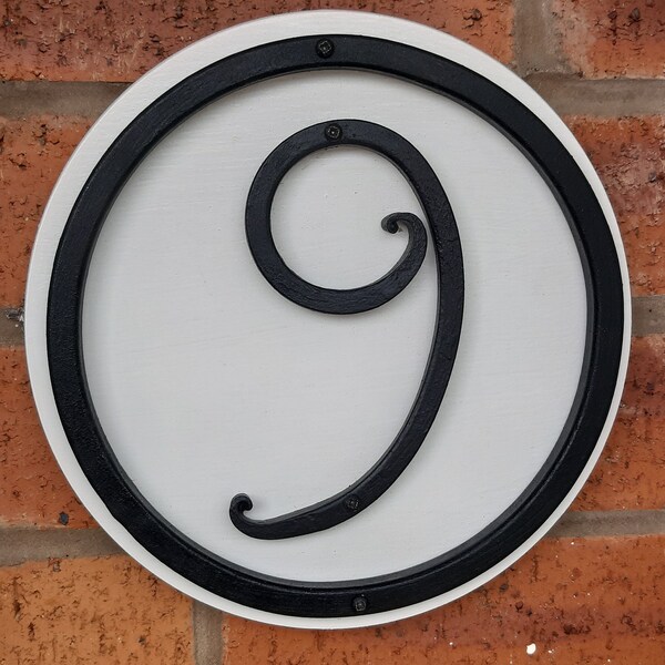 House Number / House Number in a Circle / Iron House Numbers / Home ...