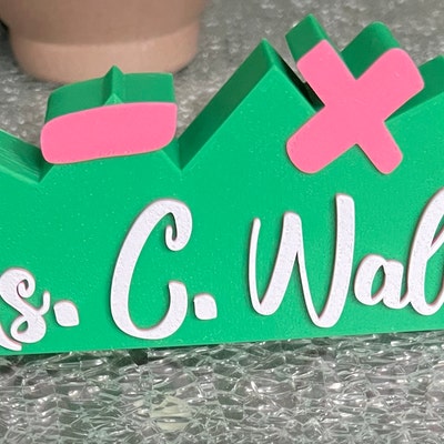 Math Operations Name Sign 3D Printed Name Plate Math Teacher Gift Math ...
