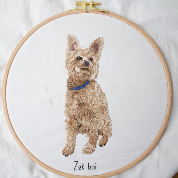 Custom Pet Embroidery With Flower Decor | Embroidered Pet ...