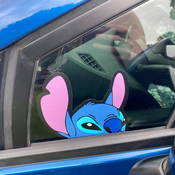 Cute Stitch From Lilo and Stitch Peeking Peek Peekabo Peekers Bumper ...