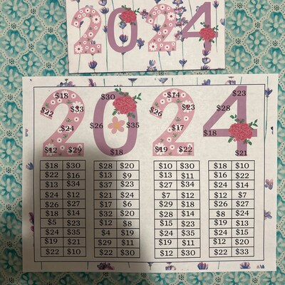 Savings Challenge Printable, Money Saving Bundles, Envelope Challenge ...