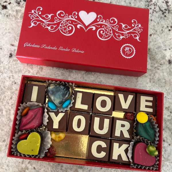 Personalized Chocolate Gift, Gift Box for Boyfriend, Fun Chocolate ...