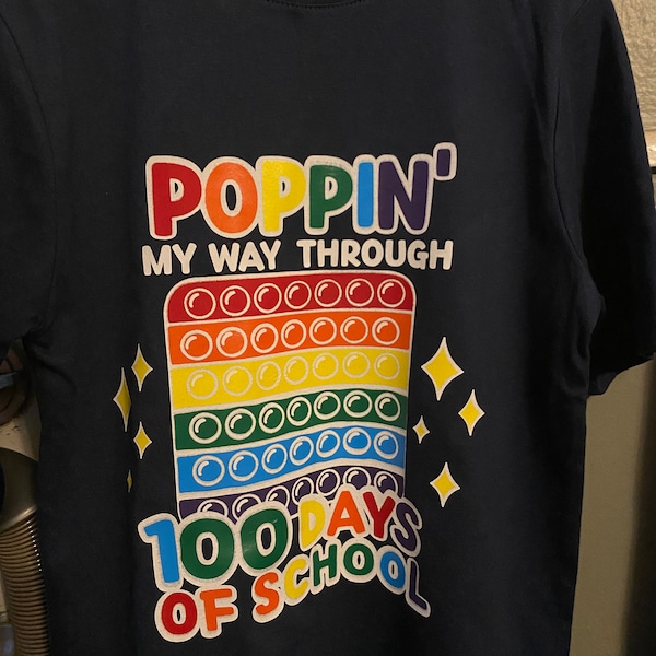 Poppin My Way Through 100 Days of School SVG, 100th Day of School SVG ...
