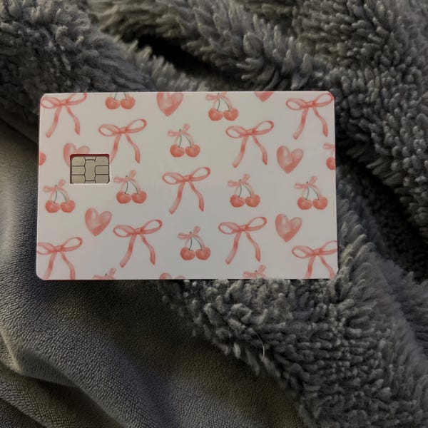 Purple Credit Debit Card Sticker, Pink Aesthetic Credit Card Sticker ...
