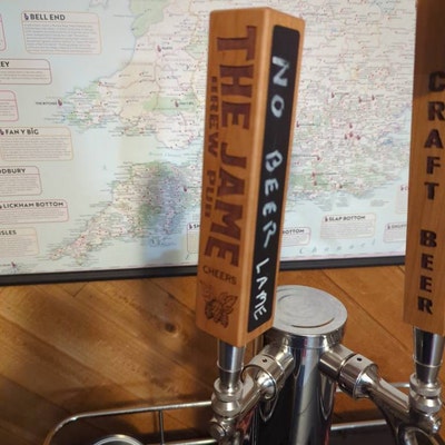 Custom Beer Tap Handle-laser Engraved With Chalkboard Tap House Edition ...