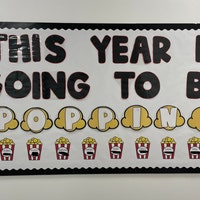 Popcorn/ Movie Theme Back to School Bulletin Board and Door Kit - Etsy UK