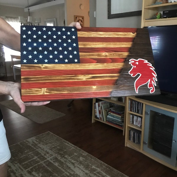 Army Rustic American Wood Flag - Army Wooden Flag - Army Sign - Army ...