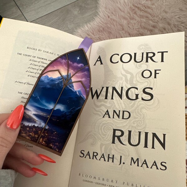 Velaris Bookmark Night Court Book Mark Cathedral Window Bookmark ...