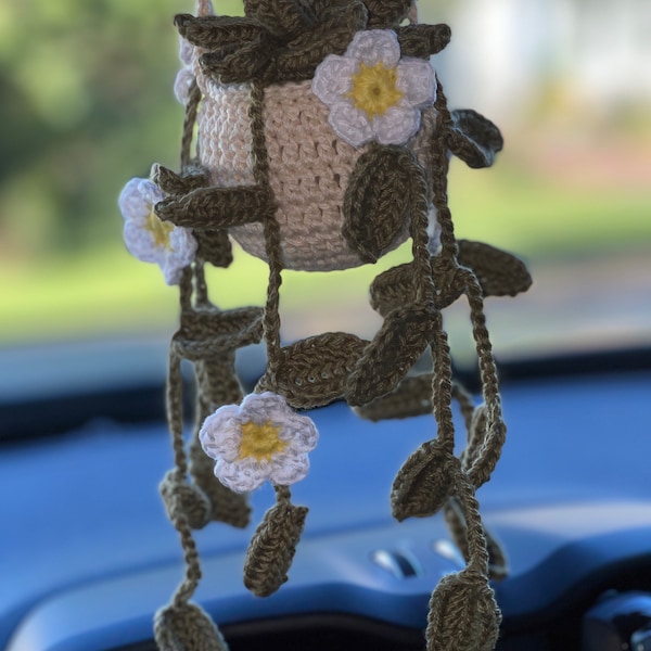 5in1 PDF File Car Hangers Crochet Pattern, Crochet Succulent Pot ...