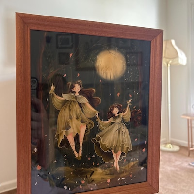 Rainy Day in the Library Illustration Art Print - Etsy