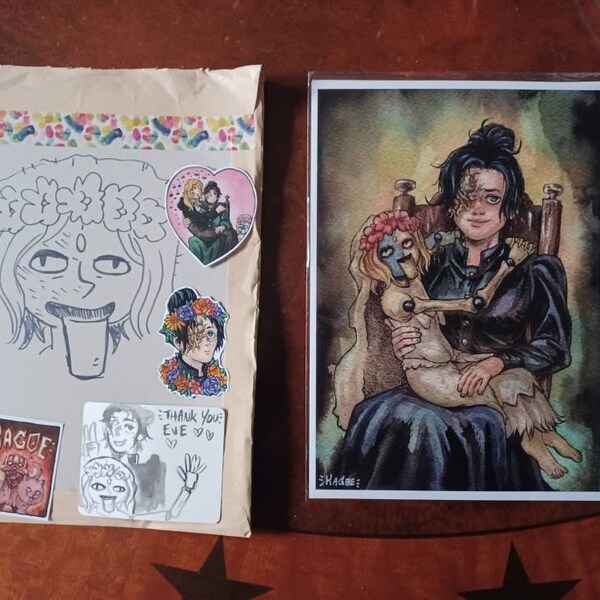 The Doll Maker | A4 Art Print | Watercolour and Ink | Horror Game ...