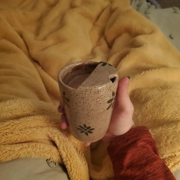 Handmade Travel Mug With Flowers - Best Seller!! - Etsy