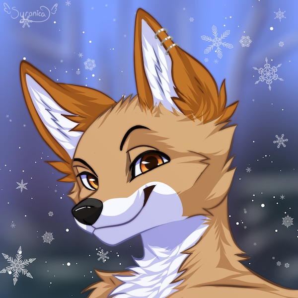 Custom Furry Icon Commission – Cell Shaded Fursona Headshot / Profile ...