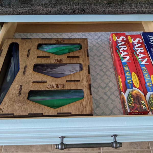 Bag Organizer, Sandwich Bag Organizer, Gallon Size Bag, Quart Size Bag ...