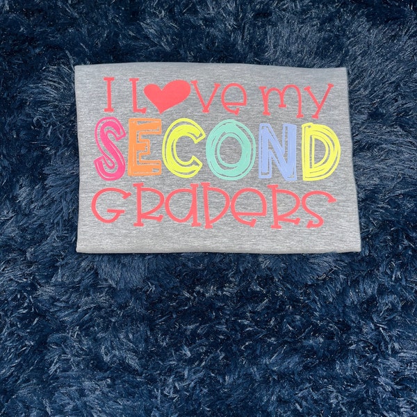 I Love My Second Graders Svg, Second Grade Svg, Teacher Svg, Back to ...